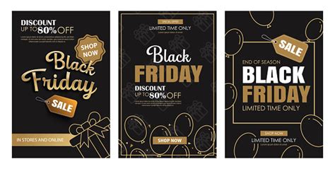 블랙 프라이데이 세일 광고 배너 골드와 블랙 컬러 배경 템플릿 커버 카드 전단지 쿠폰 바우처 포스터 및 모든 미디어에