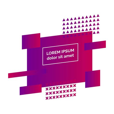 Geometric Colorful Abstract Badge Modern Graphic Element Trendy