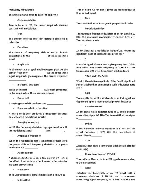 Frequency Modulation Pdf Frequency Modulation Detector Radio