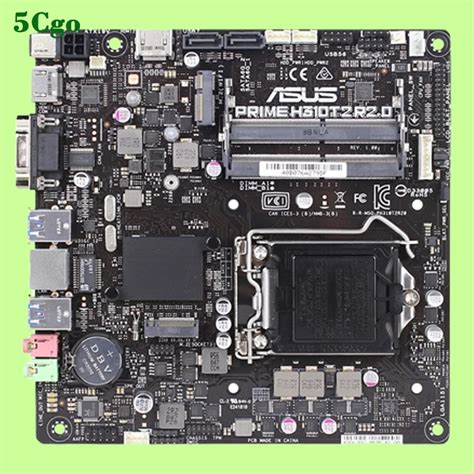 5cgo【含稅】全新asus華碩prime H310t2 R20黑蘋果mini迷你小主機一體機itx主機板 蝦皮購物