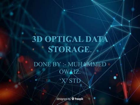 D Optical Data Storage Ppt PPTX