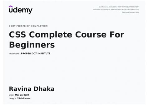 ravina dhaka on linkedin webdevelopment css udemy certificate