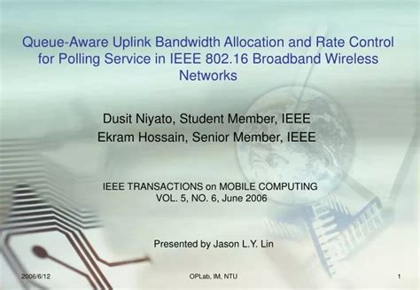Ppt Queue Aware Uplink Bandwidth Allocation And Rate Control For
