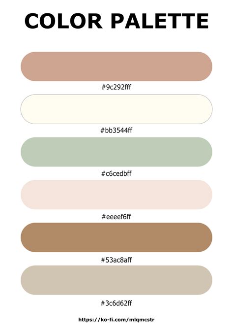 Aesthetic Color Palette Guide Ielky16s Ko Fi Shop