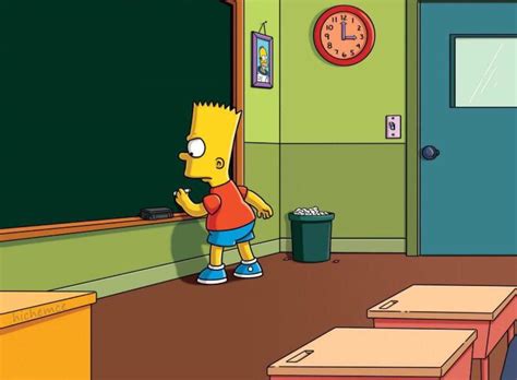 Bart Simpson Chalkboard Template R MemeTemplatesOfficial