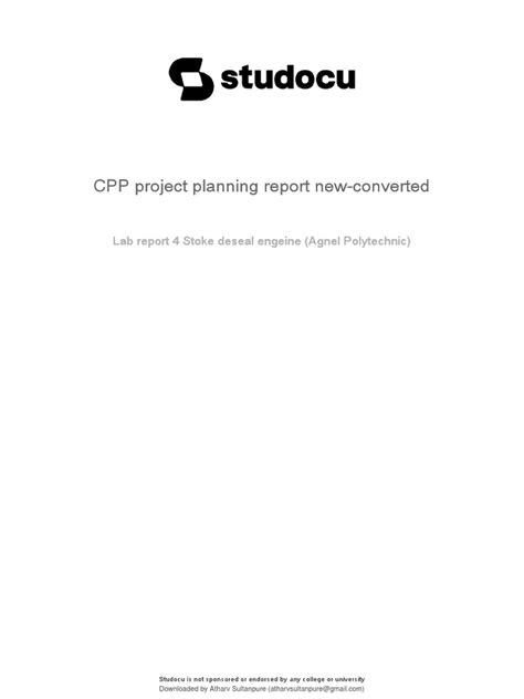 Cpp Project Planning Report New Pdf Technical Drawing