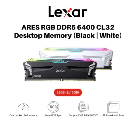 Lexar Ares Rgb Ddr5 6400 Cl32 [16gbx2] Lazada Ph