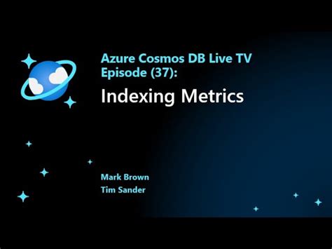 Indexing Metrics For Azure Cosmos Db Franks World Of Data Science And Ai