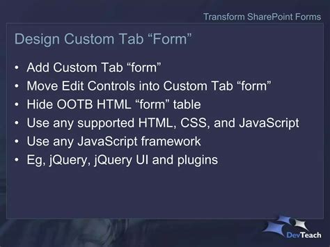 Transform Sharepoint Default List Forms With Html Css And Javascript