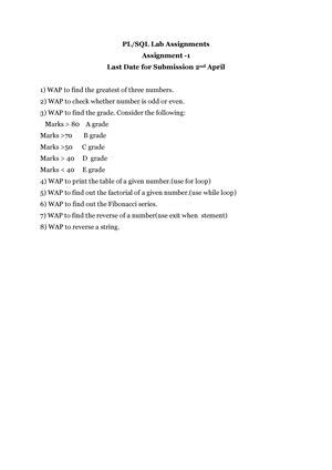 Sql LA 1 And 2 Assignment Database Management System Lab Assignment