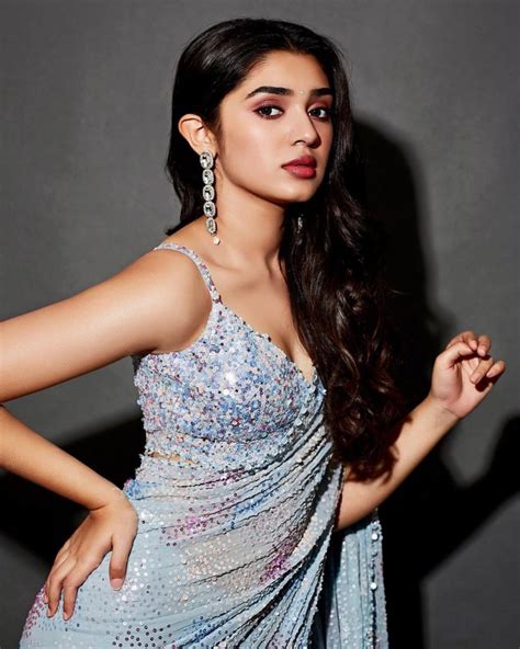 Krithi Shetty Flaunts Her Hot And Bo Ld Blue Sequin Saree