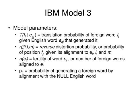 Ppt Statistical Machine Translation Ibm Models And The Alignment Template System Powerpoint