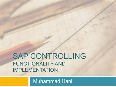 Sap Controlling Overview Pptx