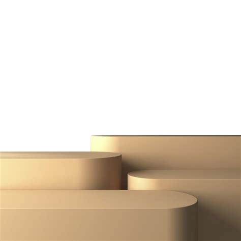 3d 렌더링 포디움 고립 무료 Psd 파일