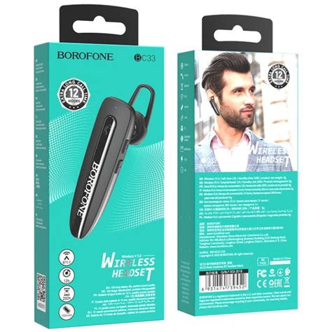 Bluetooth-гарнітура Borofone BC33 Basic, чорна в Україні ☆ Купити за ...