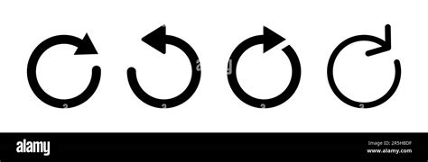 Refresh Icon Set Reload Icon Vector Update Icon Stock Vector Image