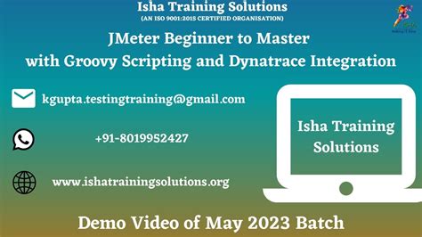 Jmeter Beginner To Master With Groovy Scripting Demo Whatsapp Us On 91 8019952427 To Enroll