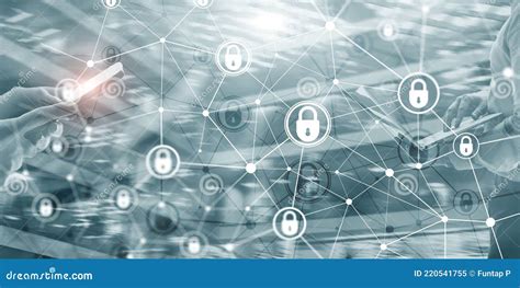 Corporate Data Protection Cyber Security Privacy Business Internet Technology Concept Stock