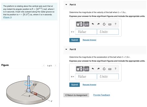 Solved The Platform Is Rotating About The Vertical Axis Such