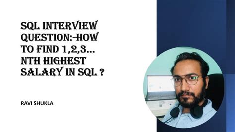 Ravi Shukla On Linkedin Sql Interview Question How To Find 123 Nth