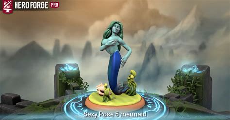 Sexy Pose 5 Mermaid Made With Hero Forge