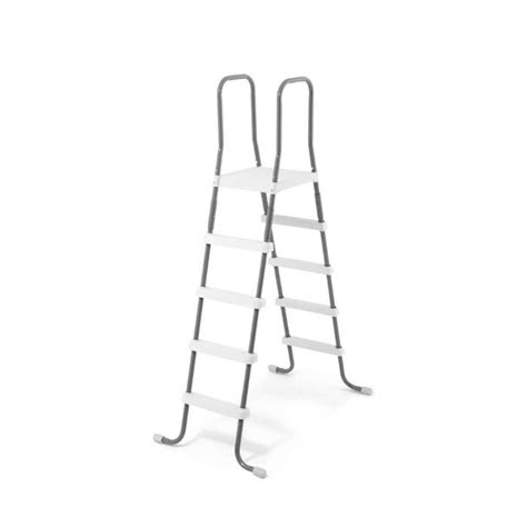 Лестница для бассейнов до 132см, 4 ступеньки, с площадкой Intex, арт ...