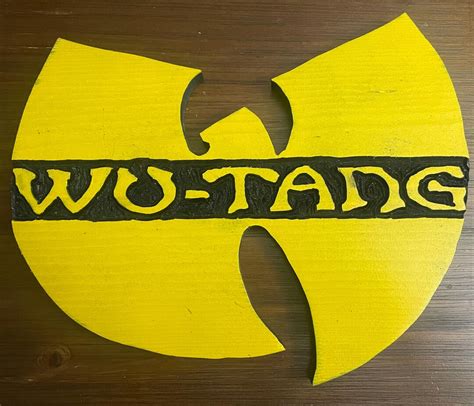 14 X 11 Wooden Wu Tang Symbol Hand Carved And Hand Crafted Etsy