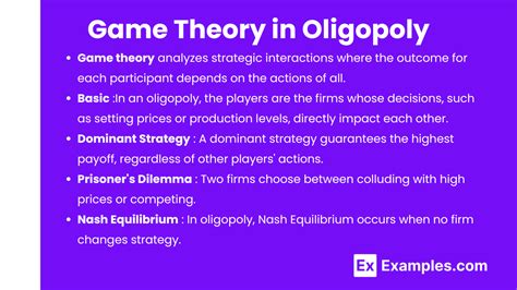 Unit 44 Oligopoly And Game Theory Notes And Practice Questions Ap® Microeconomics