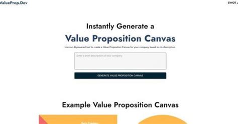 Value Prop Canvas Info Pricing And Guides Ai Tool Guru
