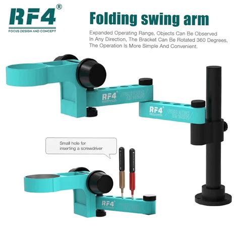 Rf4 Stereo Microscope Articulating Arm Rotatable Universal Stand