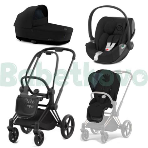 Cybex 3 Set Priam Stardust Black Plus Deep Black Plus