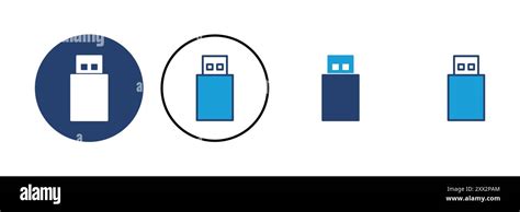 Usb Icon Vector Flash Disk Icon Vector Stock Vector Image Art Alamy