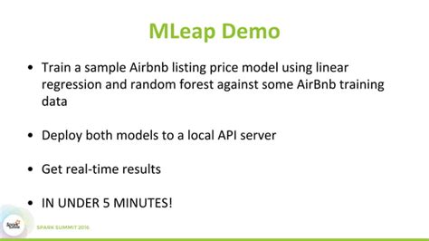 mleap productionize data science workflows using spark ppt