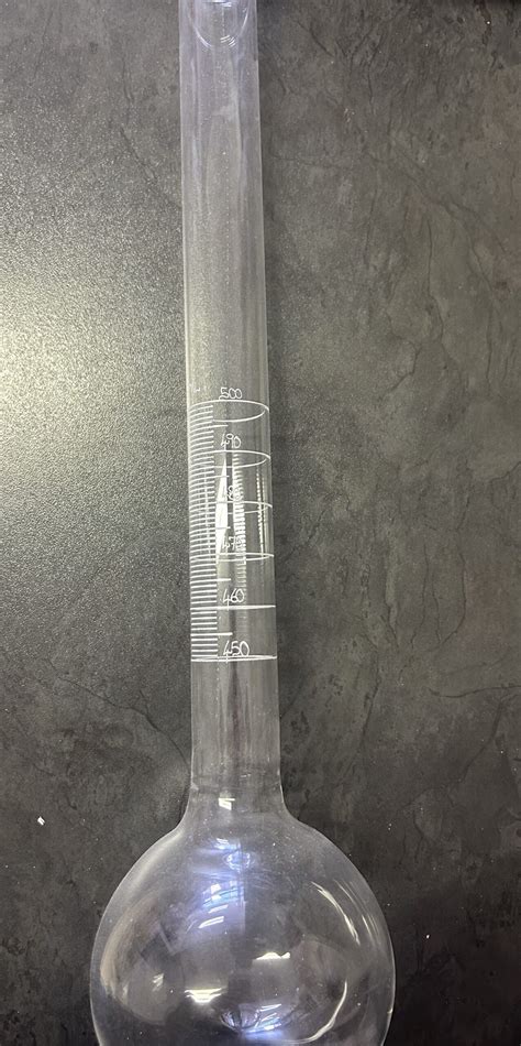 Fill Volume Flask Not Assized Calibrated In 1ml Vitraform Glassware