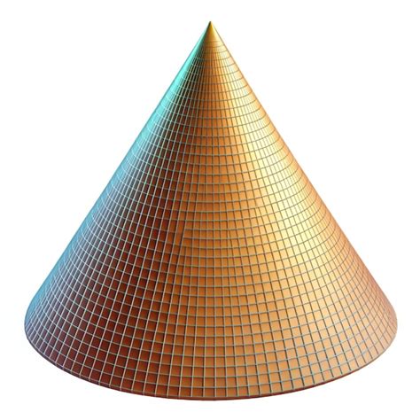 3d Geometric Shapes Illustrations Truncated Cone Premium Ai Generated Image