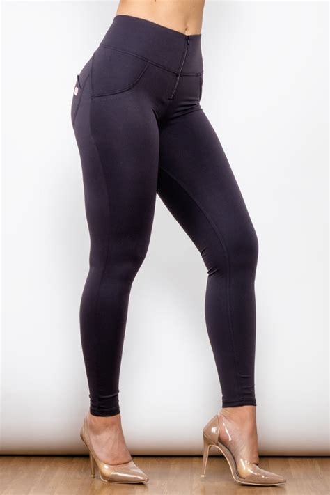 Melody Lulu Shaping Spandex Leggings High Waist Black Melody South