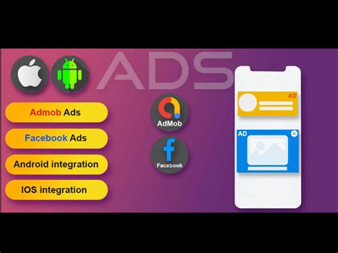 implementation of admob ads facebook ads in flutter ios android app