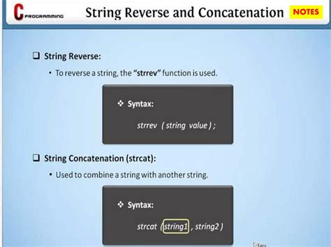 C Programming String Ppsx