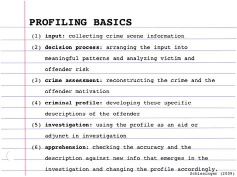 Criminal Profiling