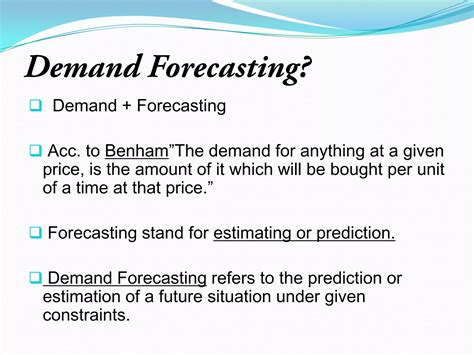 Demand Forecasting PPT