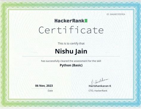 I Earned A Python Basic Skills Certification Nishu Jain Posted On