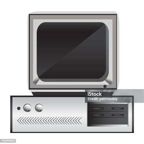 Crt 화면 벡터 오래 된 컴퓨터 컴퓨터 모니터에 대한 스톡 벡터 아트 및 기타 이미지 컴퓨터 모니터 0명 개발 Istock