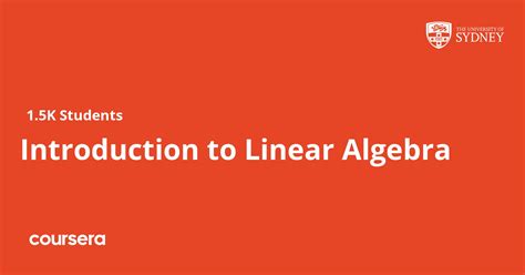Introduction To Linear Algebra Coursera