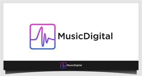 그라디언트 스타일의 이퀄라이저 로고 컬렉션 무료 벡터