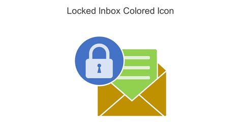 locked inbox colored icon in powerpoint pptx png and editable eps