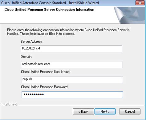 Configure Cisco Unified Attendant Console 105x Standard Edition Cisco