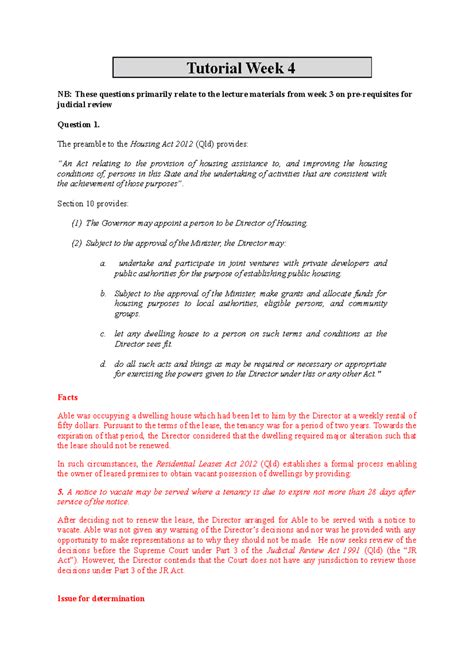 LLH206 Tutorial Week 4 Tutorial Week 4 NB These Questions Primarily Relate To The Lecture