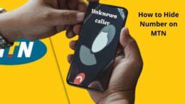 How To Hide Number On MTN