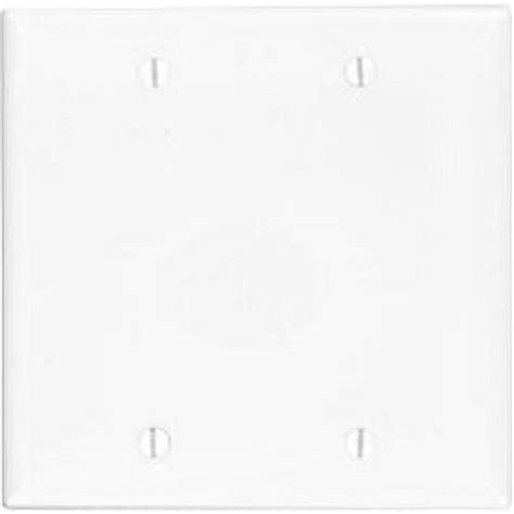 Leviton 80725 E 2 Gang No Device Blank Wallplate Box Mounted Ebony