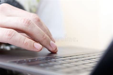 Man Office Worker Is Typing Keyboard Business Technology And Ed Stock Image Image Of Design